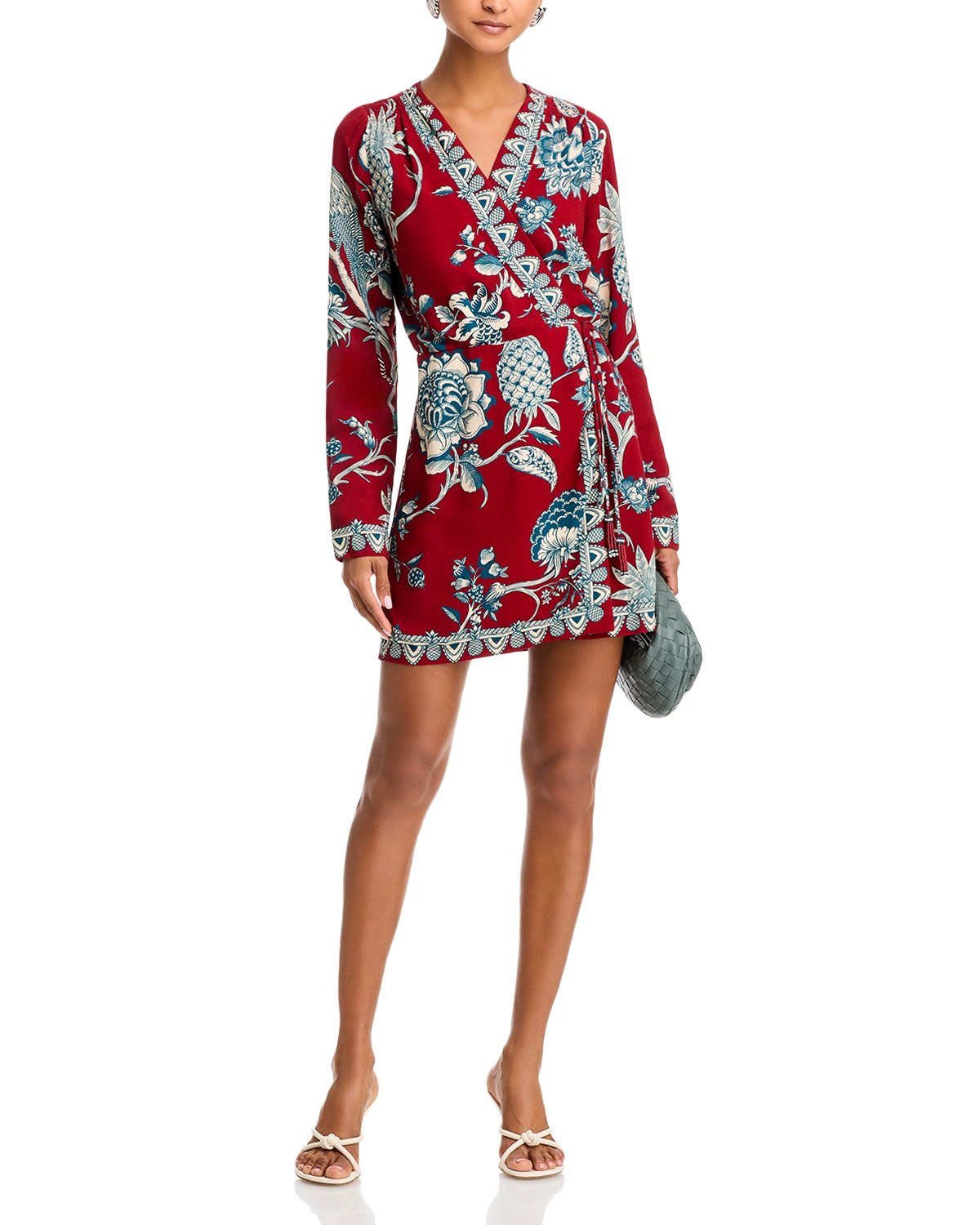 FARM RIO Farm Rio Tropical Landing Mini Wrap Dress